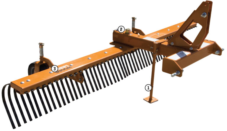LRS60 Landscape Rake, 60 inch - Woods Equipment